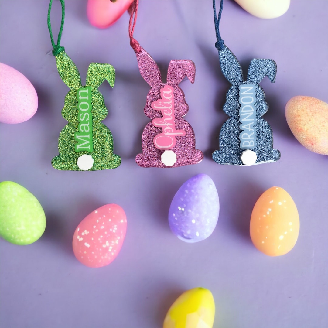 Personalized Easter Basket Tag, Custom Easter Place Card Name, Easter ...