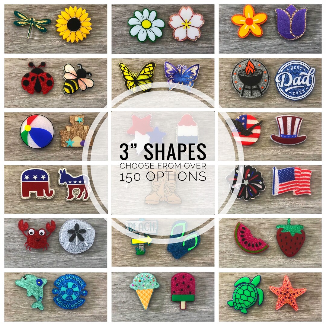 3 Acrylic Interchangeable Extra Shapes for Home Signs - Etsy