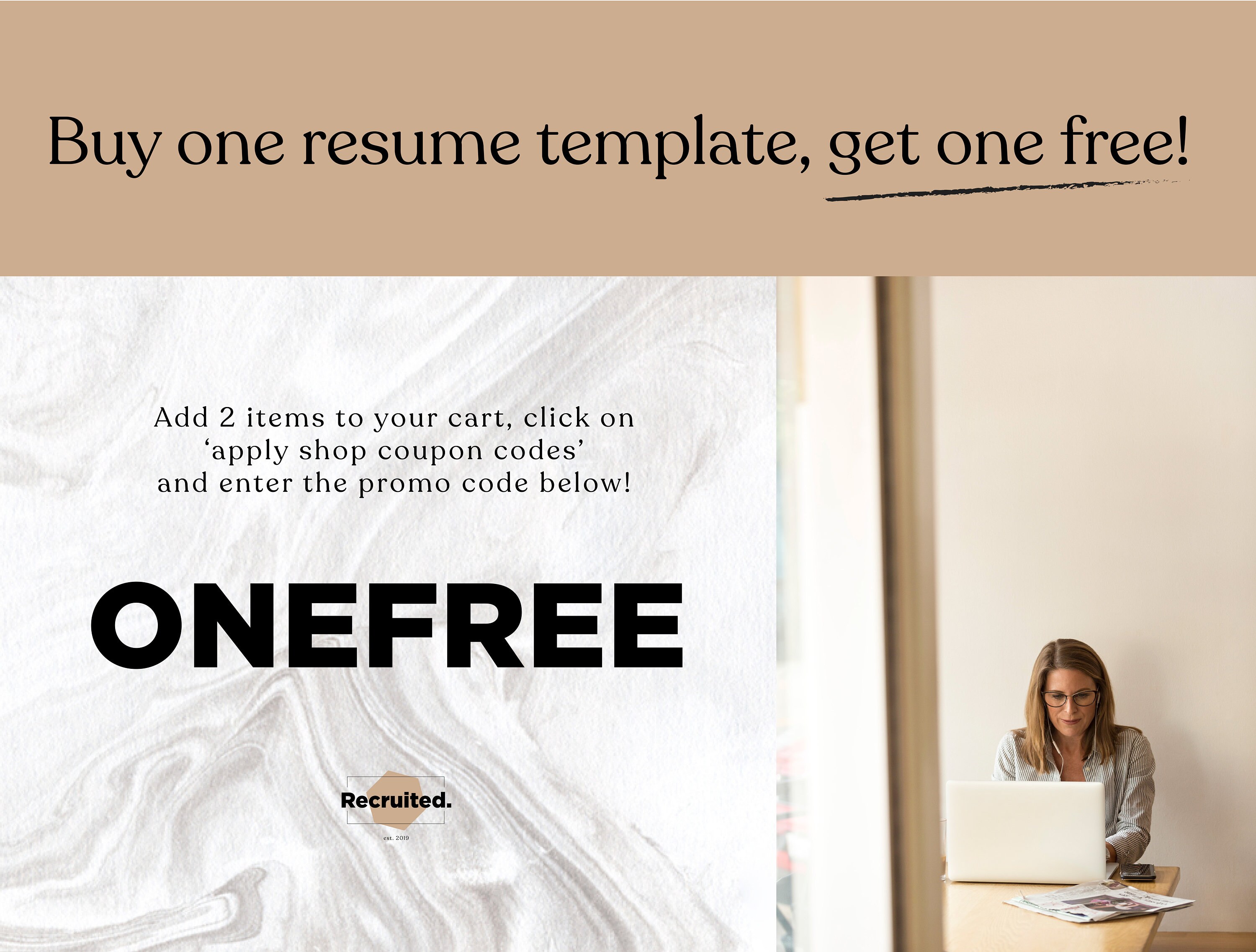 One Page Resume Template | Professional CV Template | Simple Resume ...