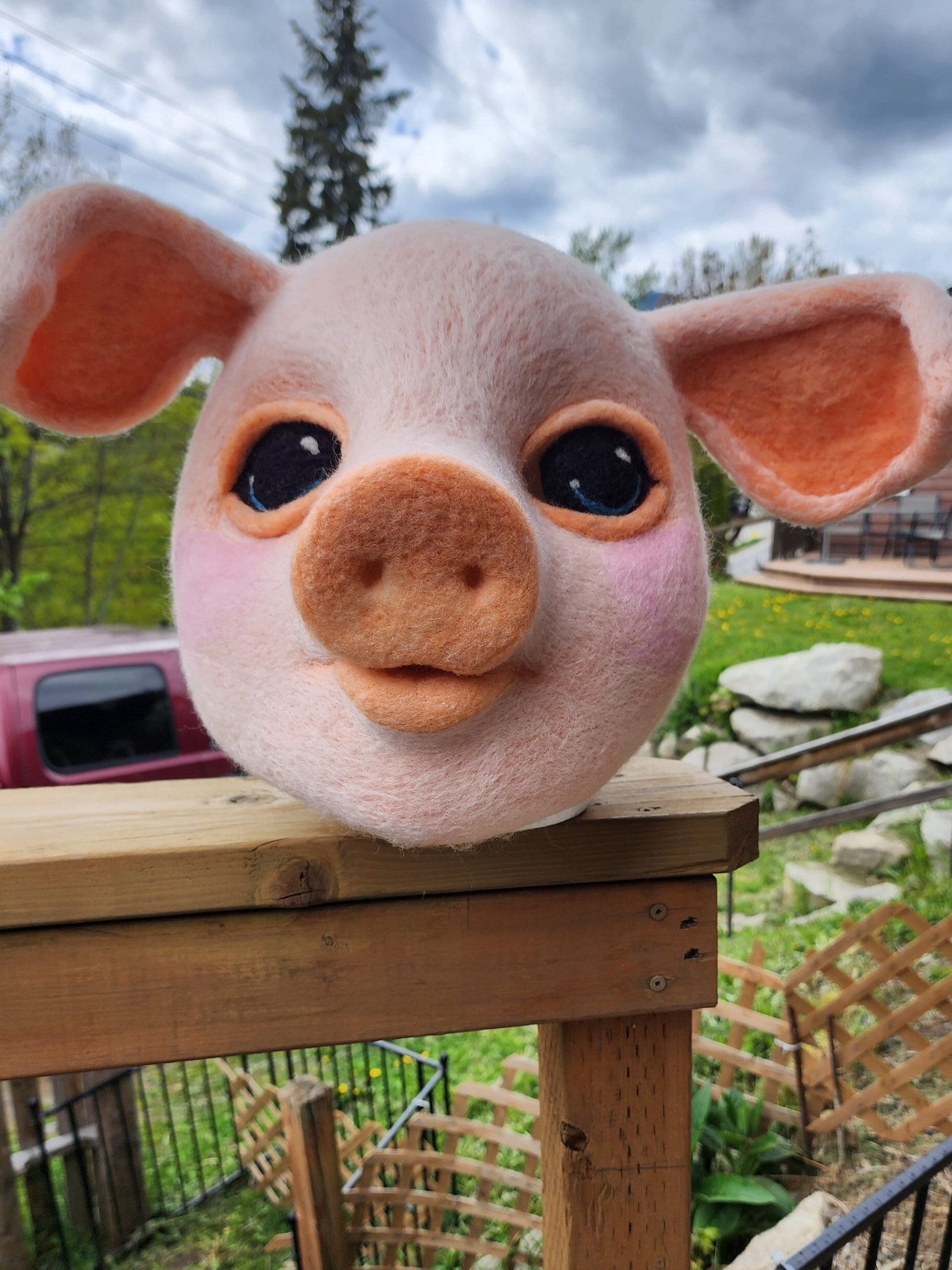 Pig Mask Headpiece Rave Event Festival Furry Wear - Etsy