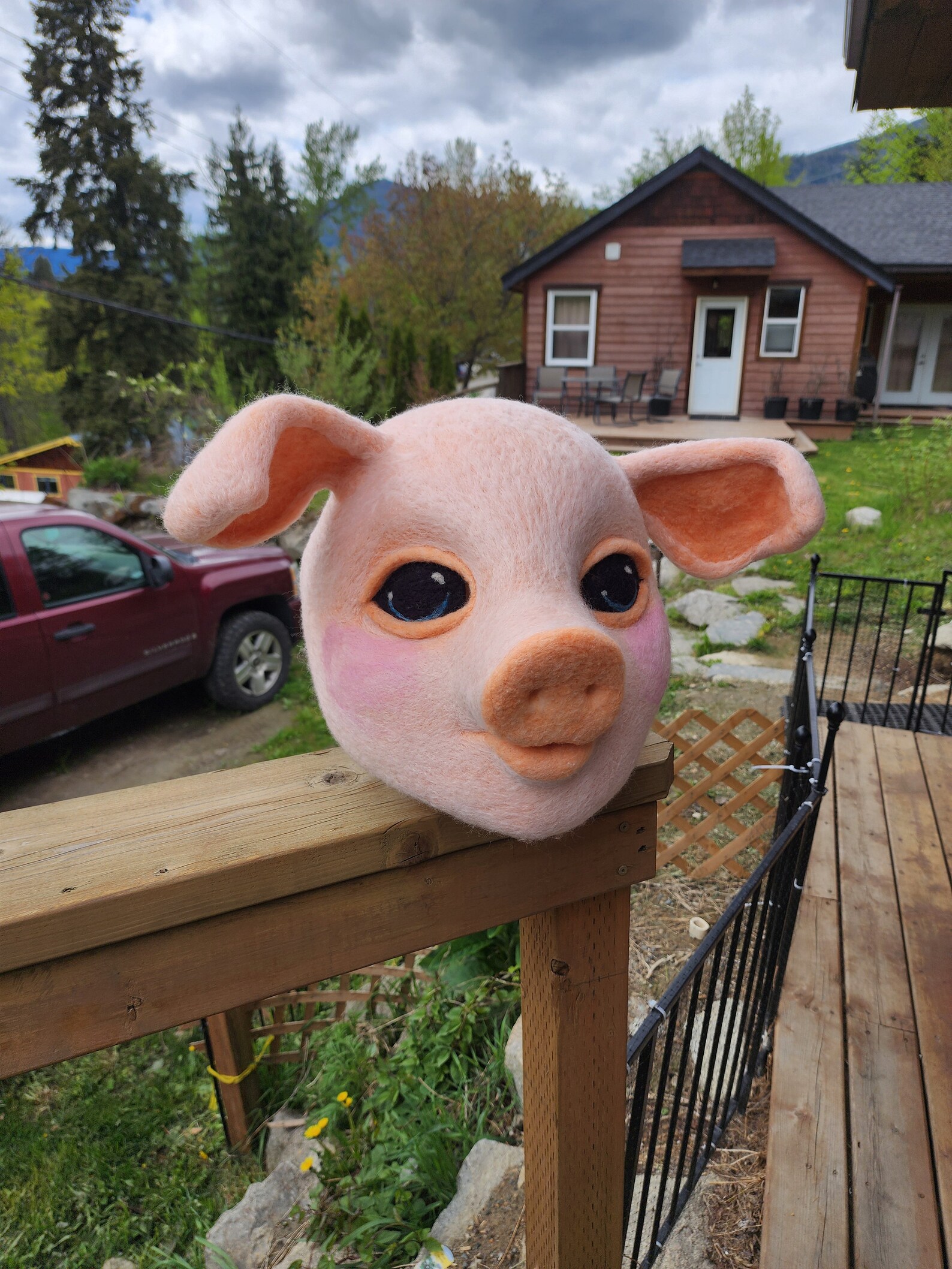 Pig Mask Headpiece Rave Event Festival Furry Wear - Etsy