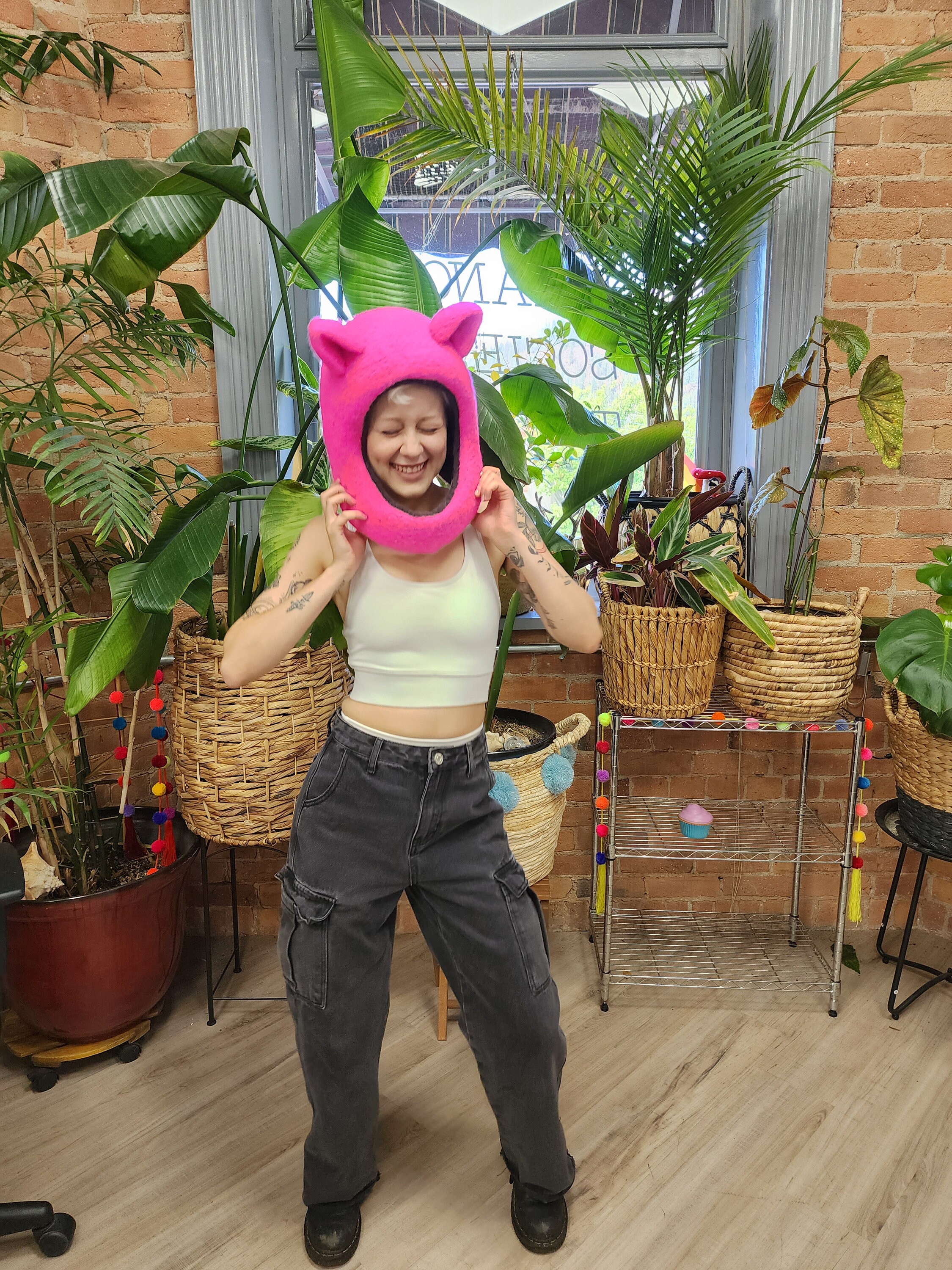 Pink Kitty Moto Rave Helmet - Etsy