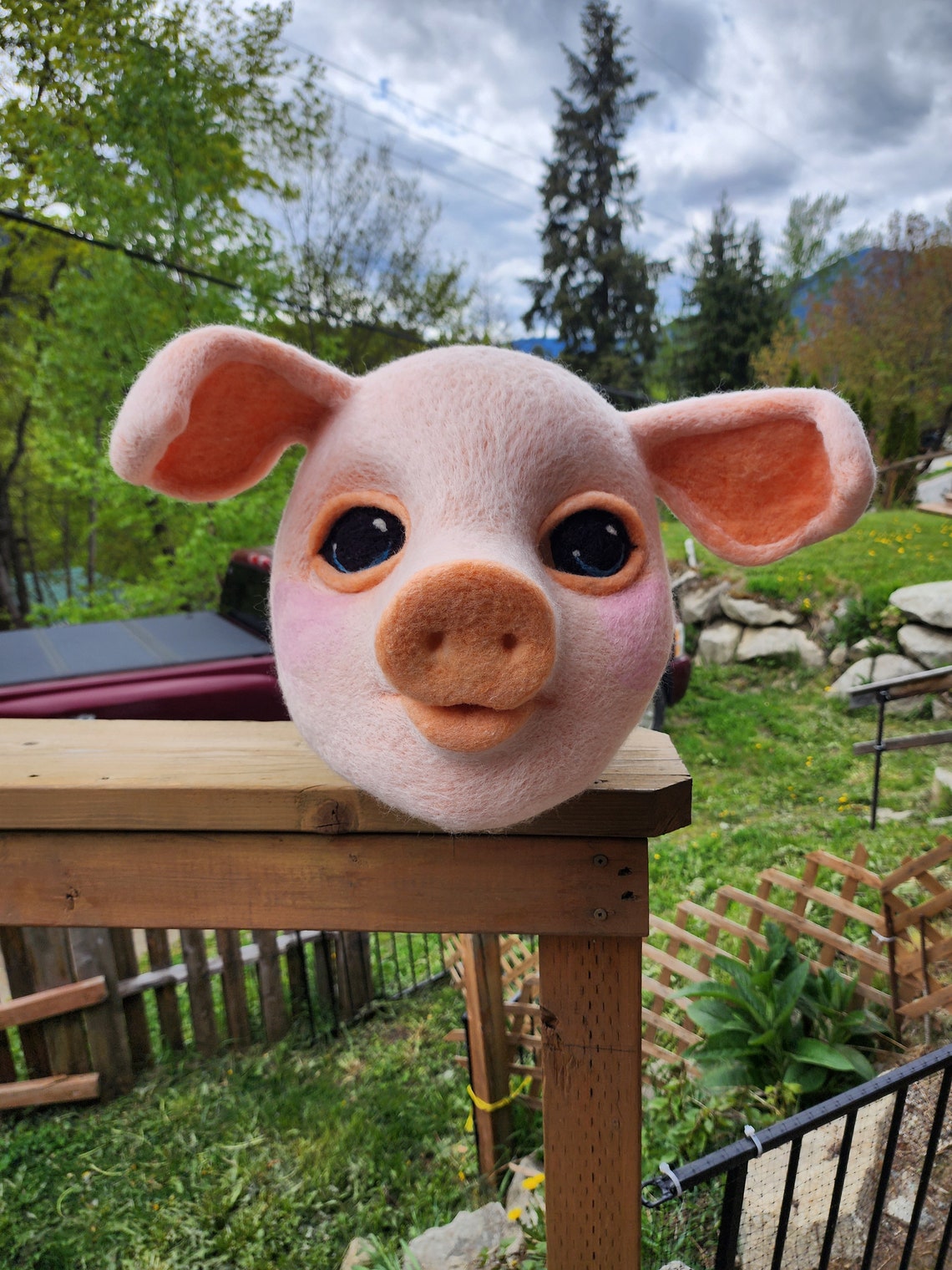 Pig Mask Headpiece Rave Event Festival Furry Wear - Etsy