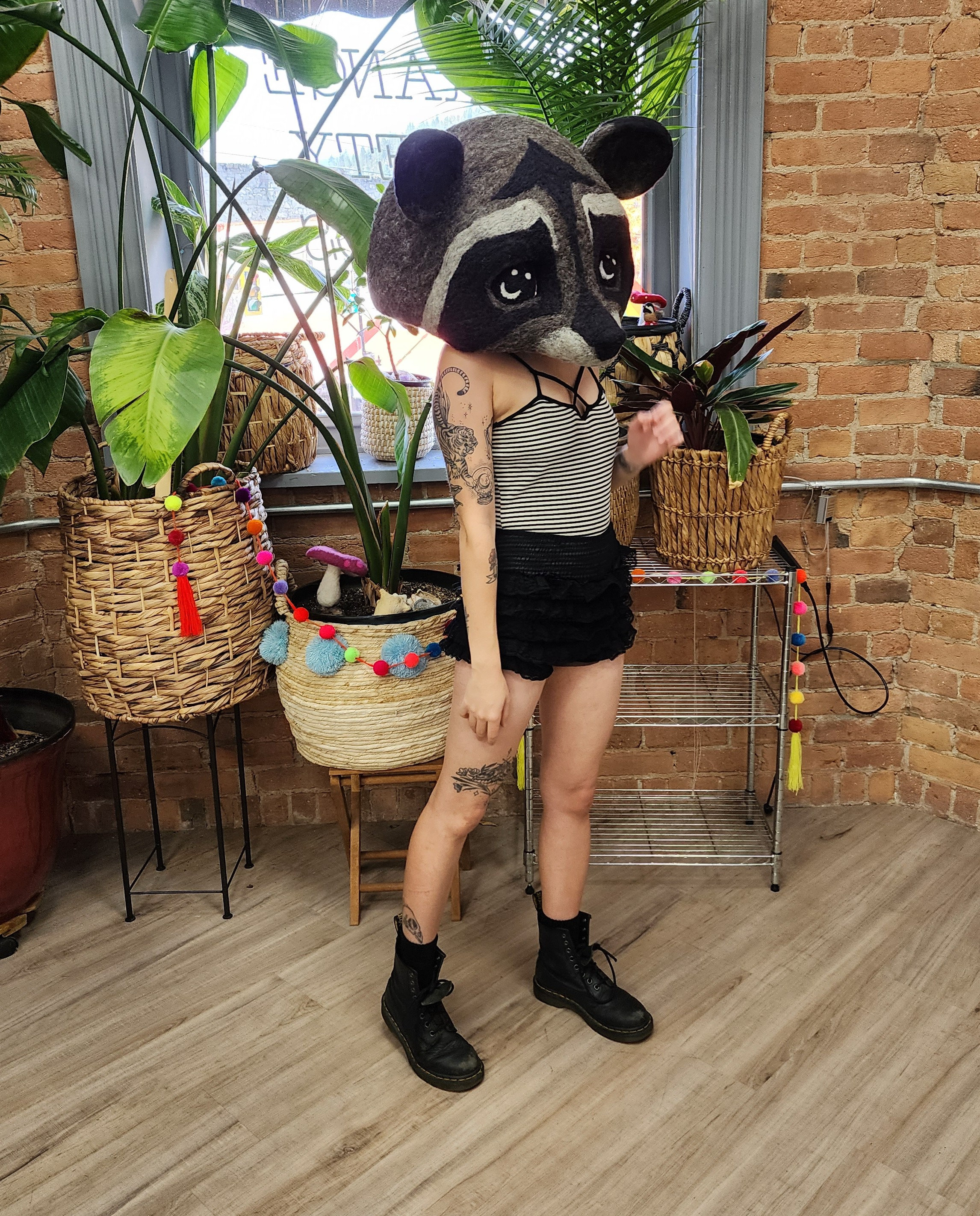 Raccoon Mask Animal Head Festival Costume - Etsy