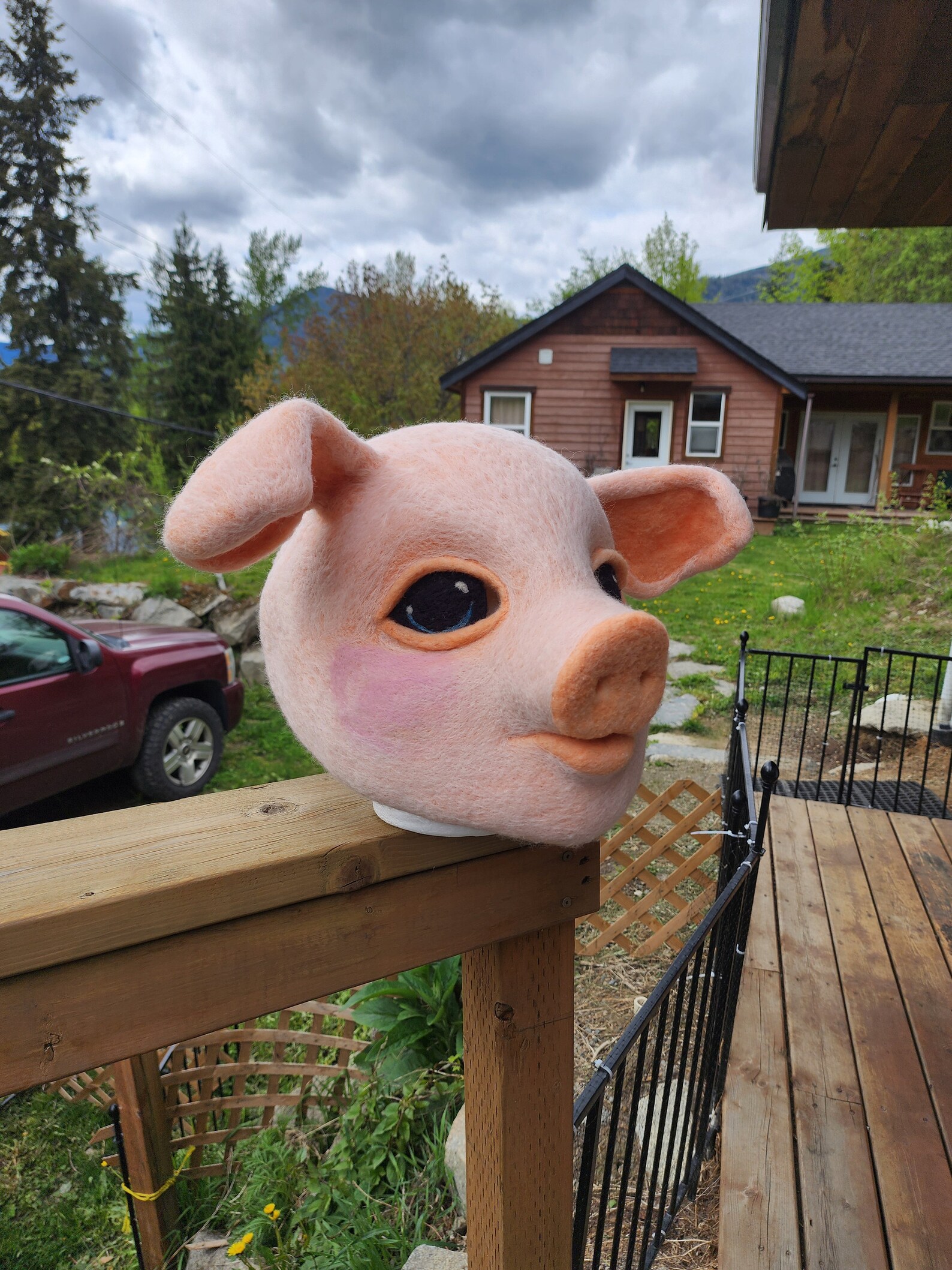 Pig Mask Headpiece Rave Event Festival Furry Wear - Etsy