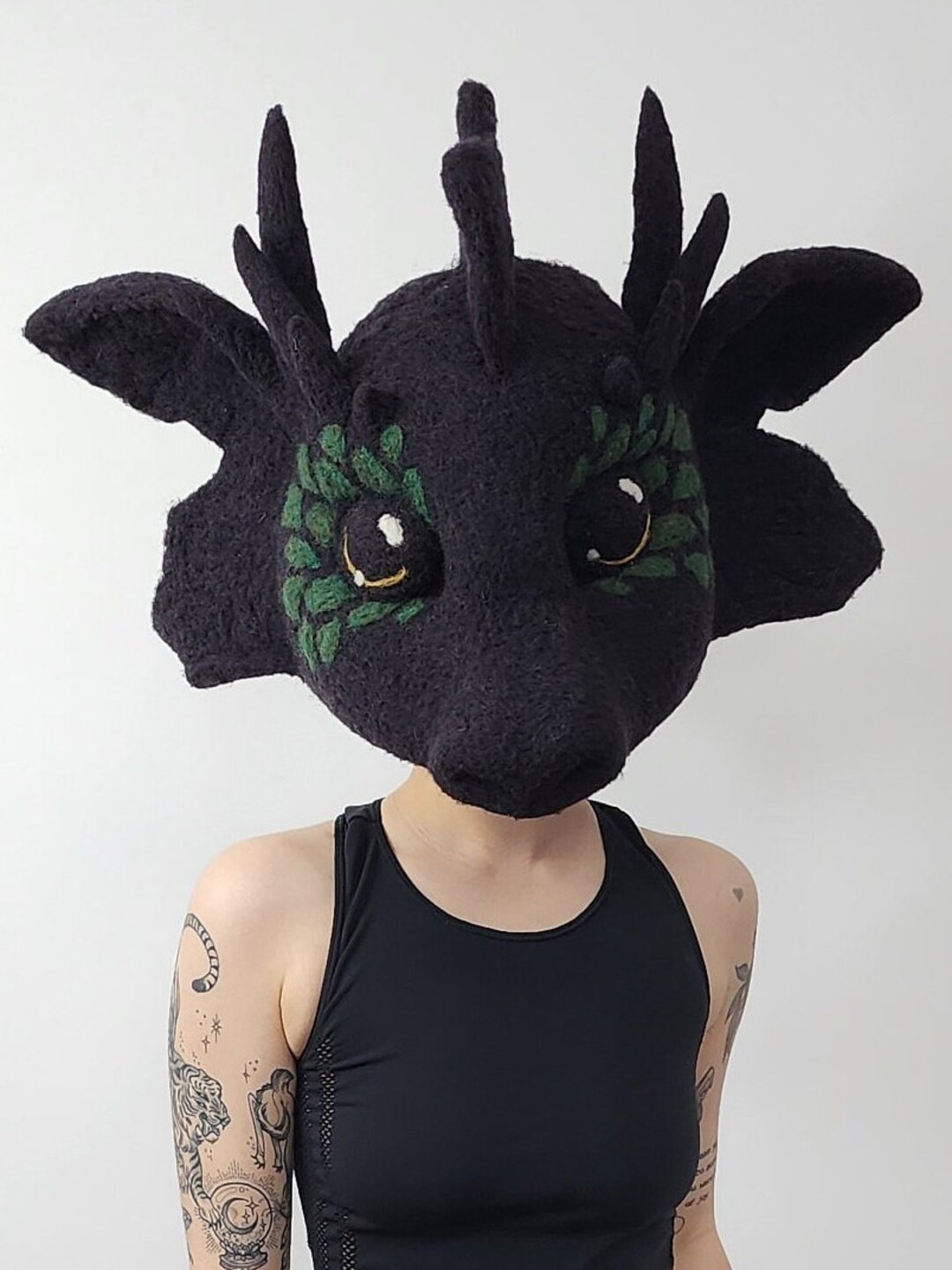Dragon/ Sea Monster Mask Headpiece Costume - Etsy