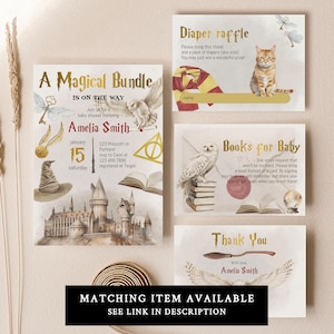 MAGICAL - Wizard Baby Shower Games Bundle, Magic School Games Pack, A ...
