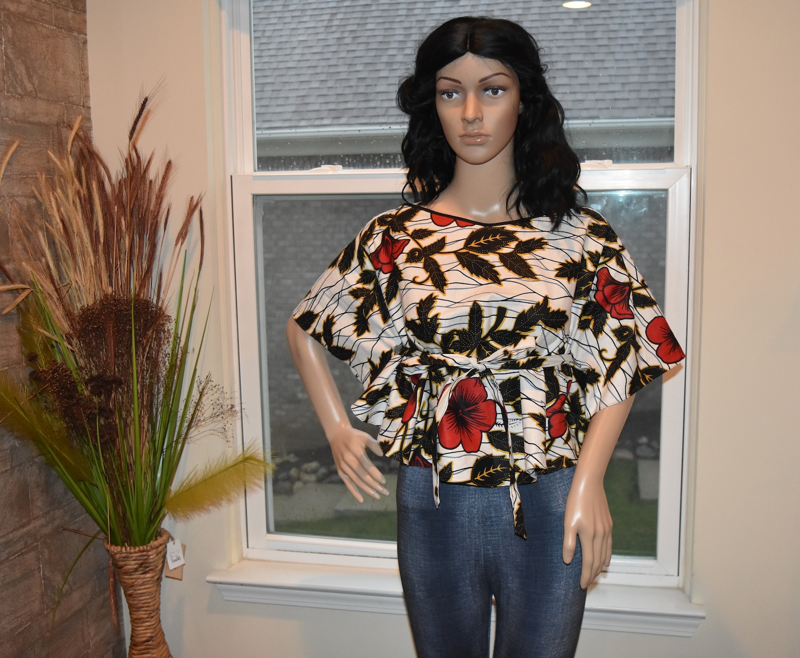 Anike Ankara Cape Top/circle Top/african Clothing/ankara - Etsy