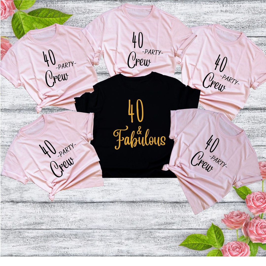 Birthday Crew Shirts-birthday Group Shirts Forty, Cheers to XX Years ...