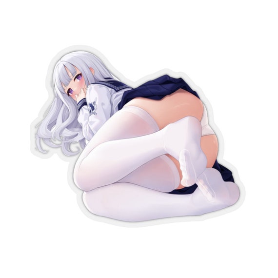 Waifu Ecchi Anime Girl Stickers Kiss Cut Stickers Uppies Etsy France