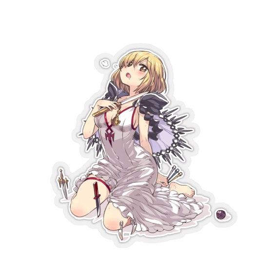 Waifu Ecchi Anime Girl Stickers Kiss Cut Stickers Sword Etsy