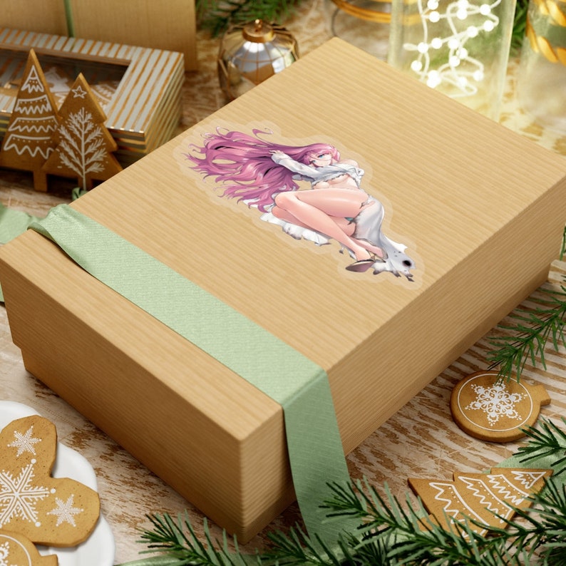 Waifu Ecchi Anime Girl Stickers Kiss Cut Stickers Just A Etsy Hong Kong
