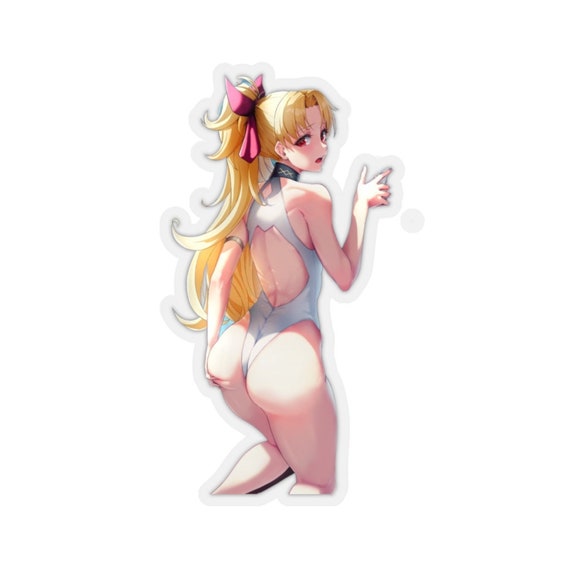 Waifu Ecchi Anime Girl Stickers Kiss Cut Stickers Cheeky Etsy Australia