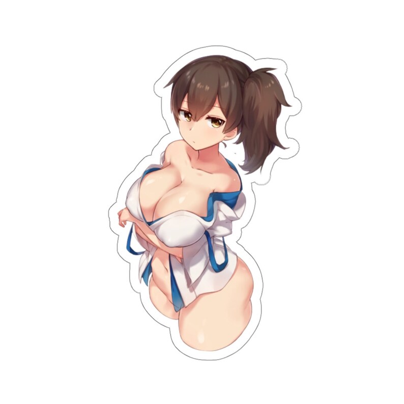 Waifu Ecchi Anime Girl Stickers Kiss Cut Stickers Komono Etsy Singapore