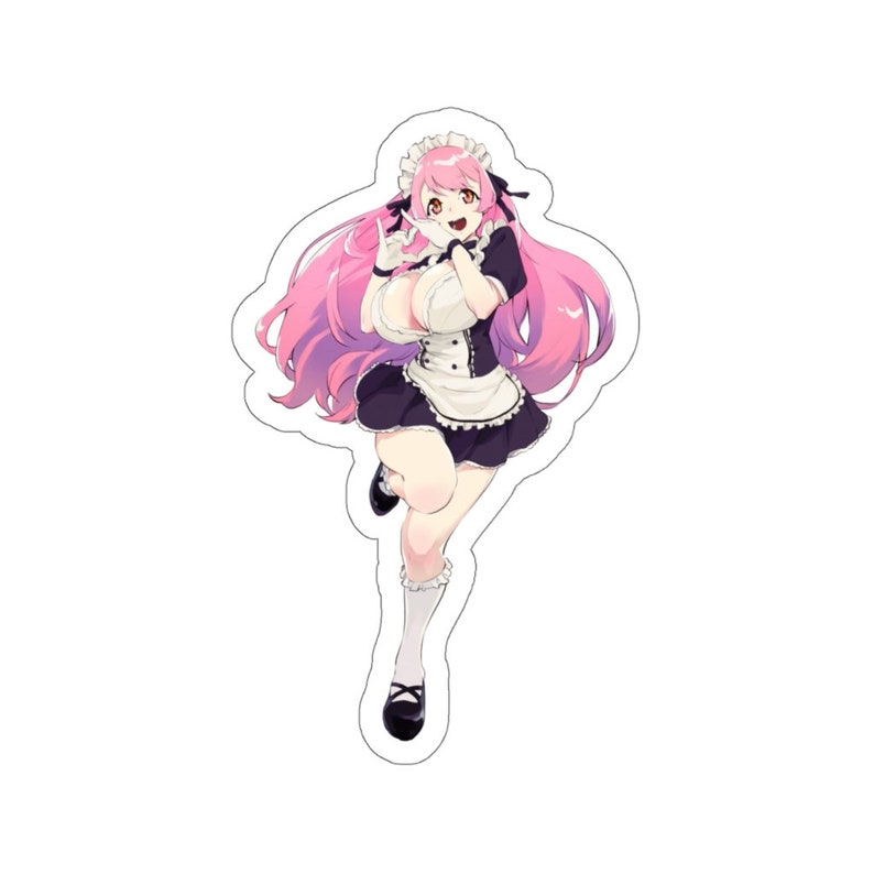 Waifu Ecchi Anime Girl Stickers Kiss Cut Stickers Pink Etsy Finland