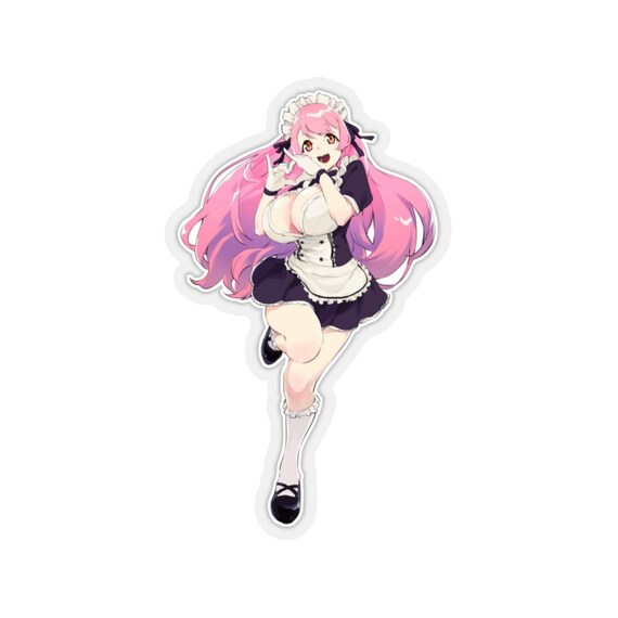 Waifu Ecchi Anime Girl Stickers Kiss Cut Stickers Pink Etsy