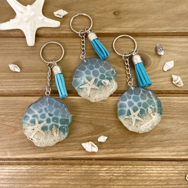 Starfish Keychain - Etsy
