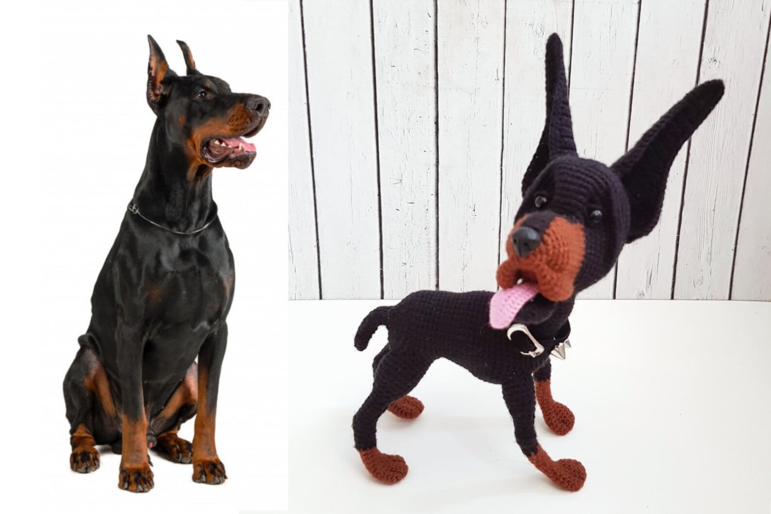 Doberman dog crochet pattern PDF DIY spep by step - Etsy.de