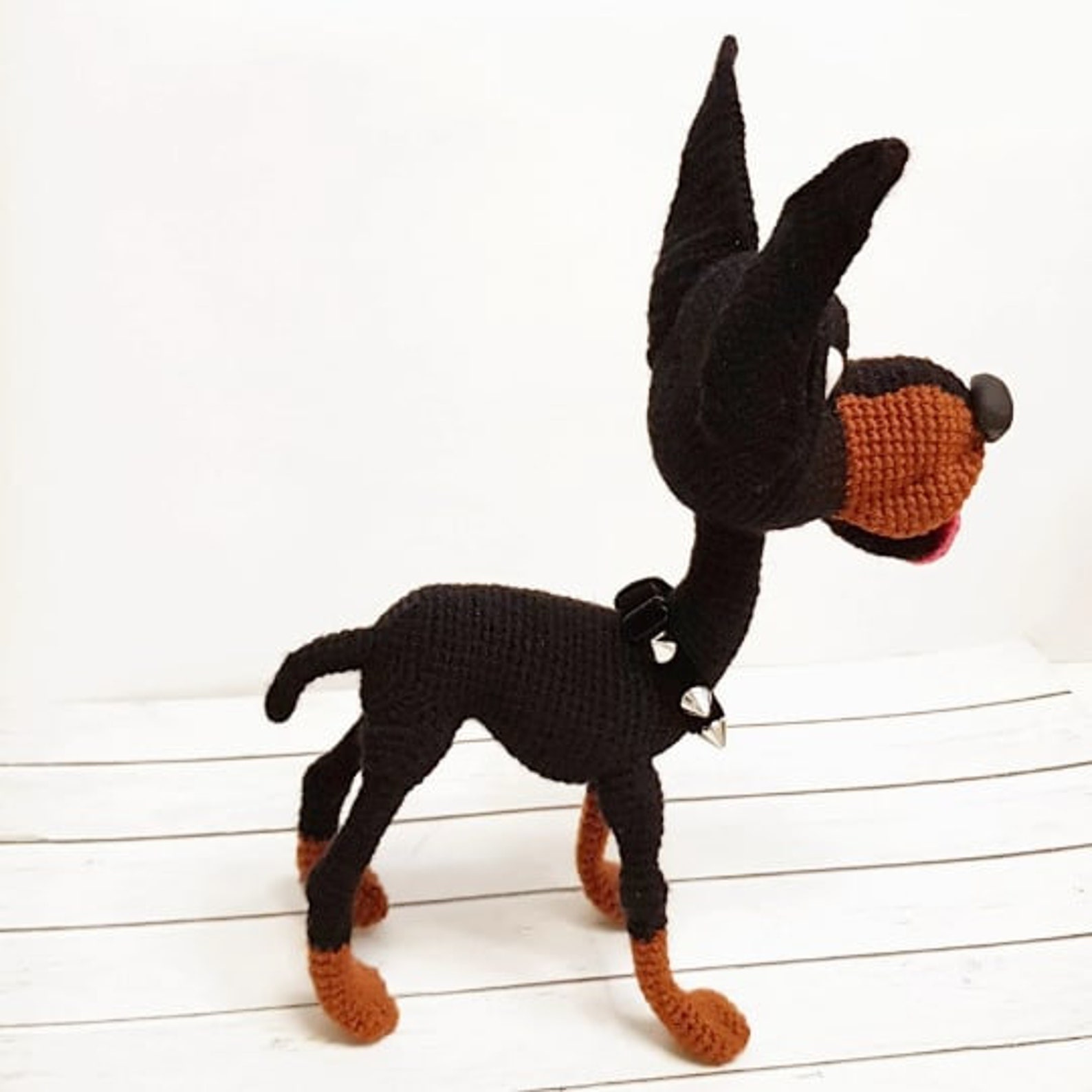 Doberman dog crochet pattern PDF DIY spep by step - Etsy.de