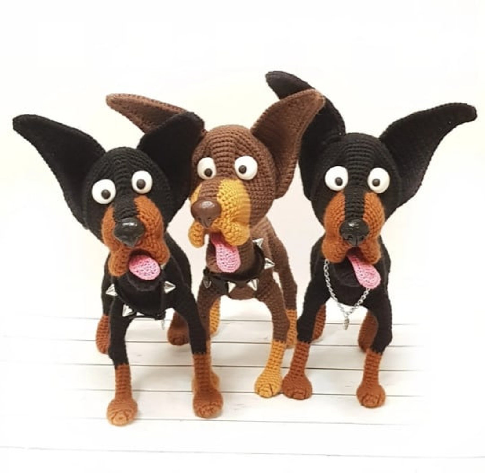Doberman dog crochet pattern PDF DIY spep by step - Etsy.de