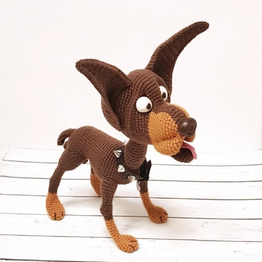 Doberman dog crochet pattern PDF DIY spep by step - Etsy.de