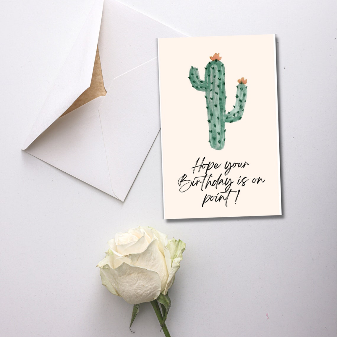 Cactus Birthday Card Printable Birthday Card for Her Best | Etsy