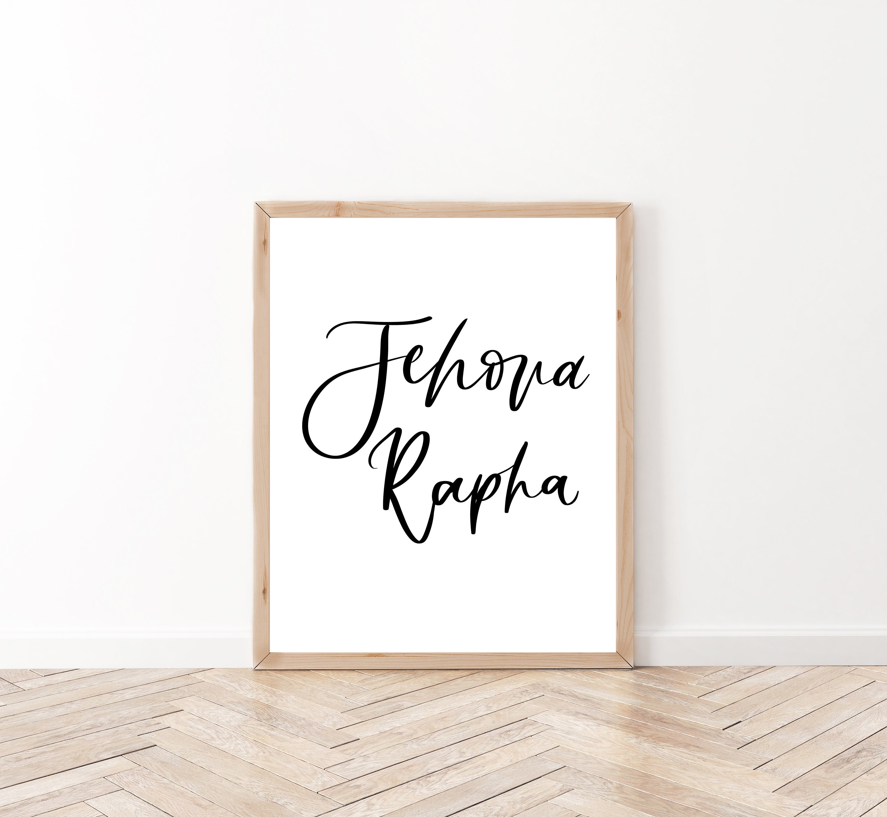 Jehovah Rapha Wall Art Printable, Names of God, Bible Prints, Scripture ...