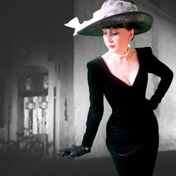 Film Noir Dress - Etsy