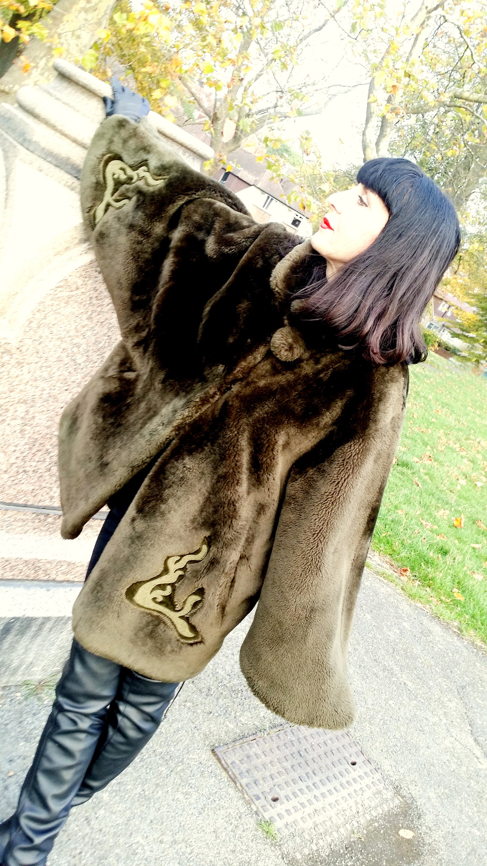 Vintage 1970s 80s Does Edwardian 1930s 1940s 1950s Green Mouton ...