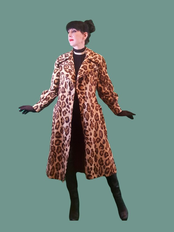 Sensational Jaguar animal print 1970s vintage Jaeger … - Gem