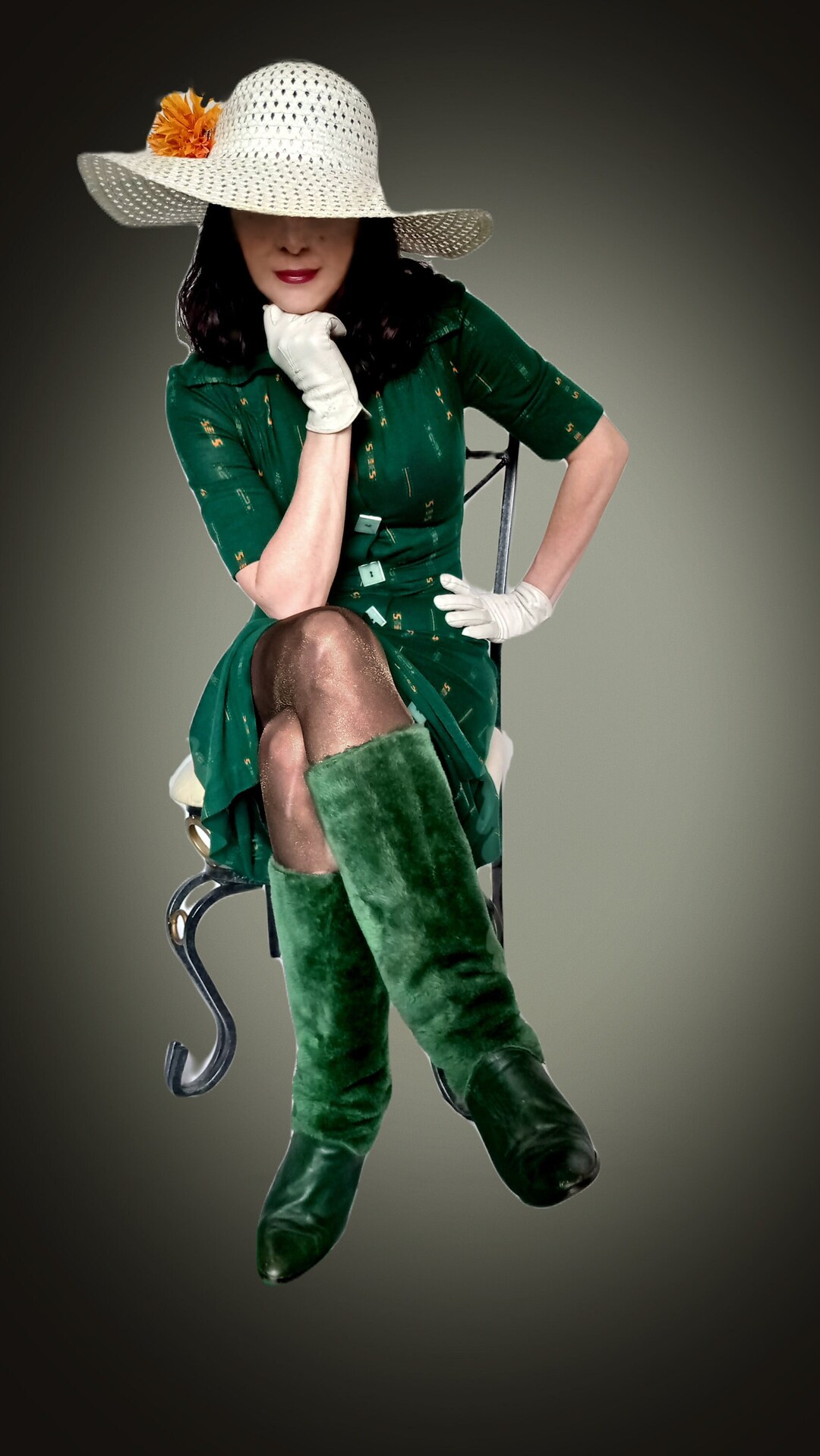 Iconic Vintage Bus Stop Dress by Lee Bender 1970s Does 1930s 1940s ...