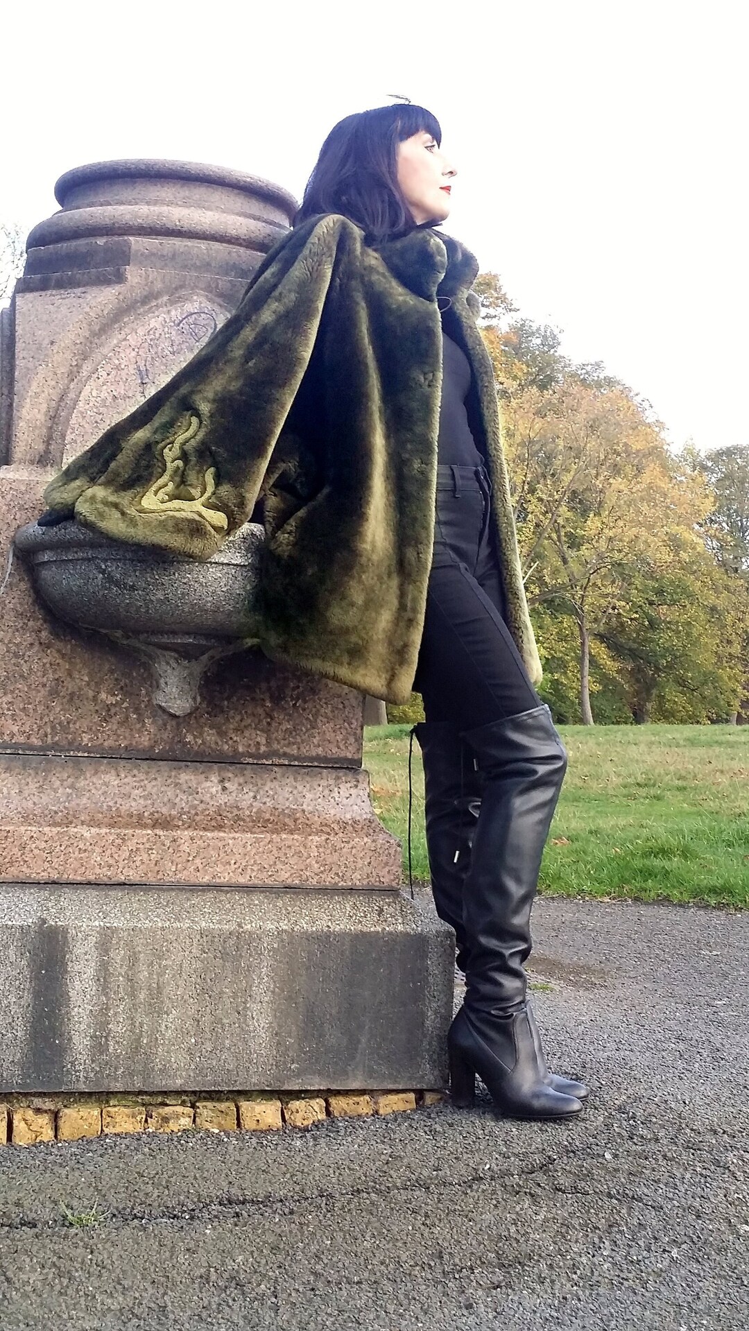 Vintage 1970s 80s Does Edwardian 1930s 1940s 1950s Green Mouton ...