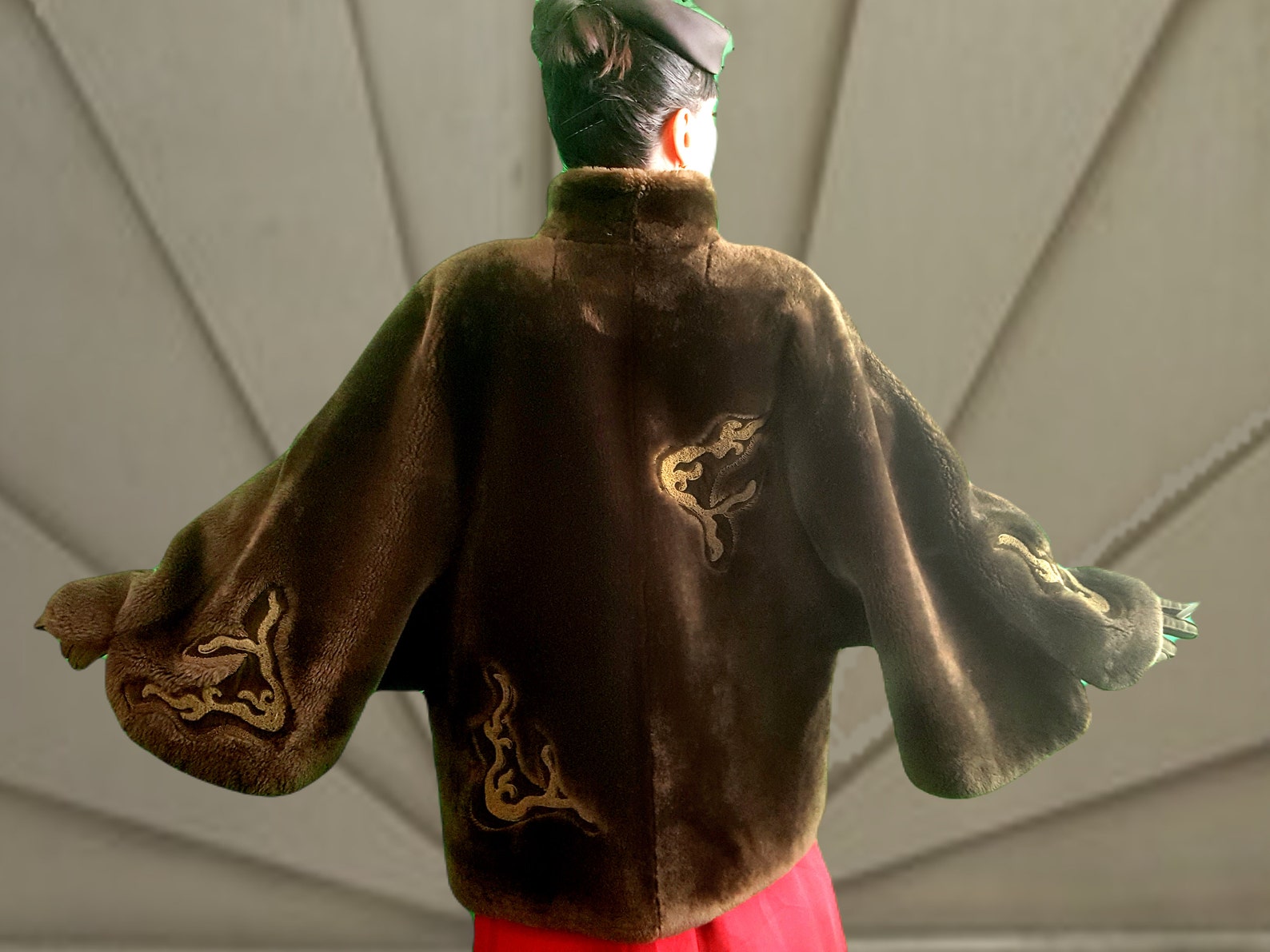 Vintage 1970s 80s Does Edwardian 1930s 1940s 1950s Green Mouton ...