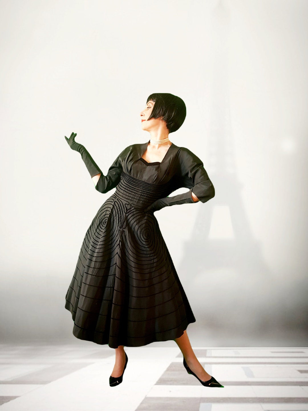 Spellbinding, True Vintage Magical 1940s/50s Silk Taffeta & Silk Velvet ...