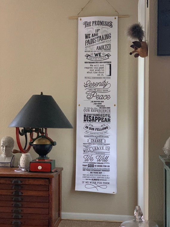 9th Step Promises Banner Pease Read Carefully | Etsy