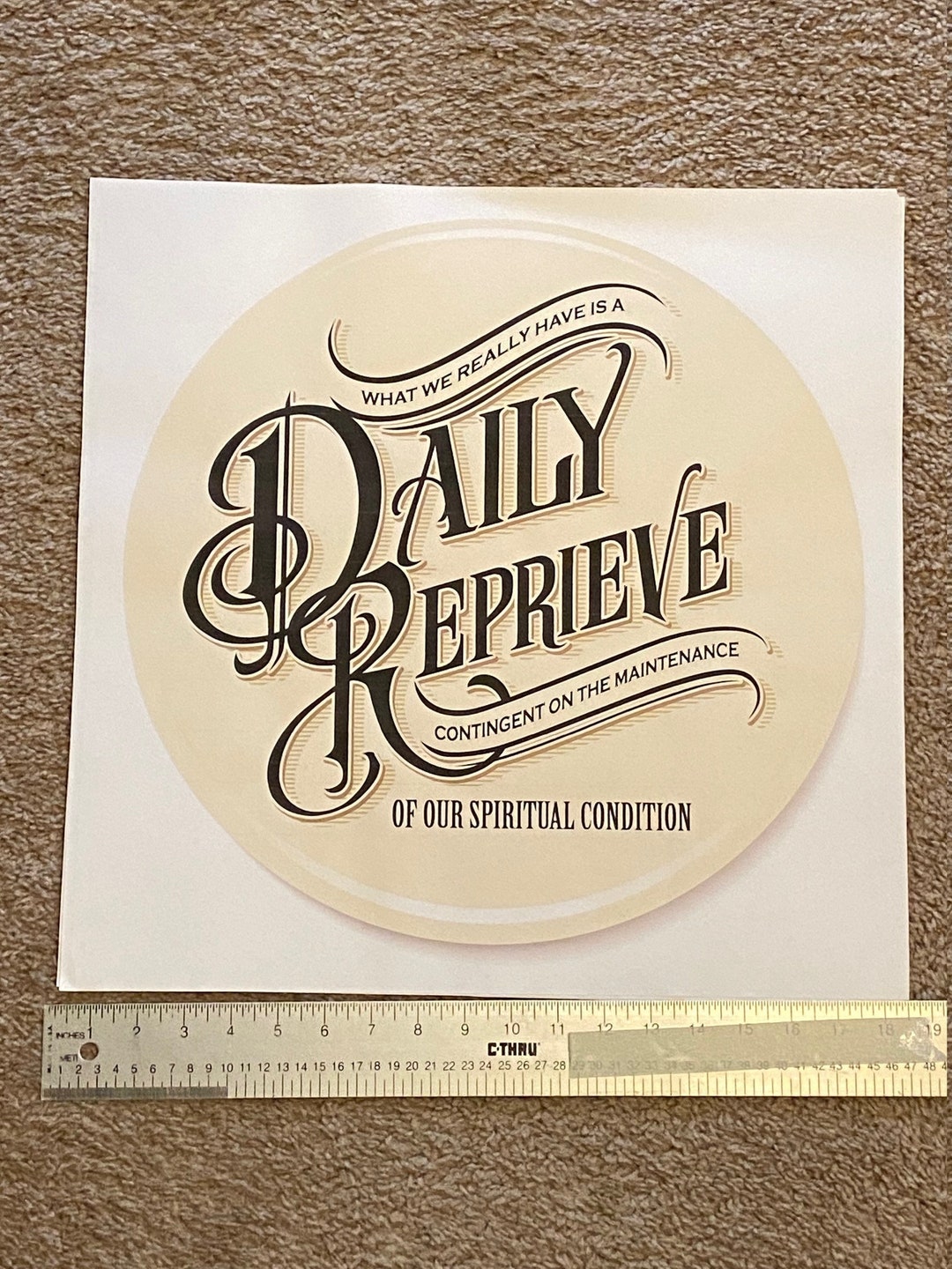 Inspirational Poster What We Really Have is a Daily Reprieve Contingent ...