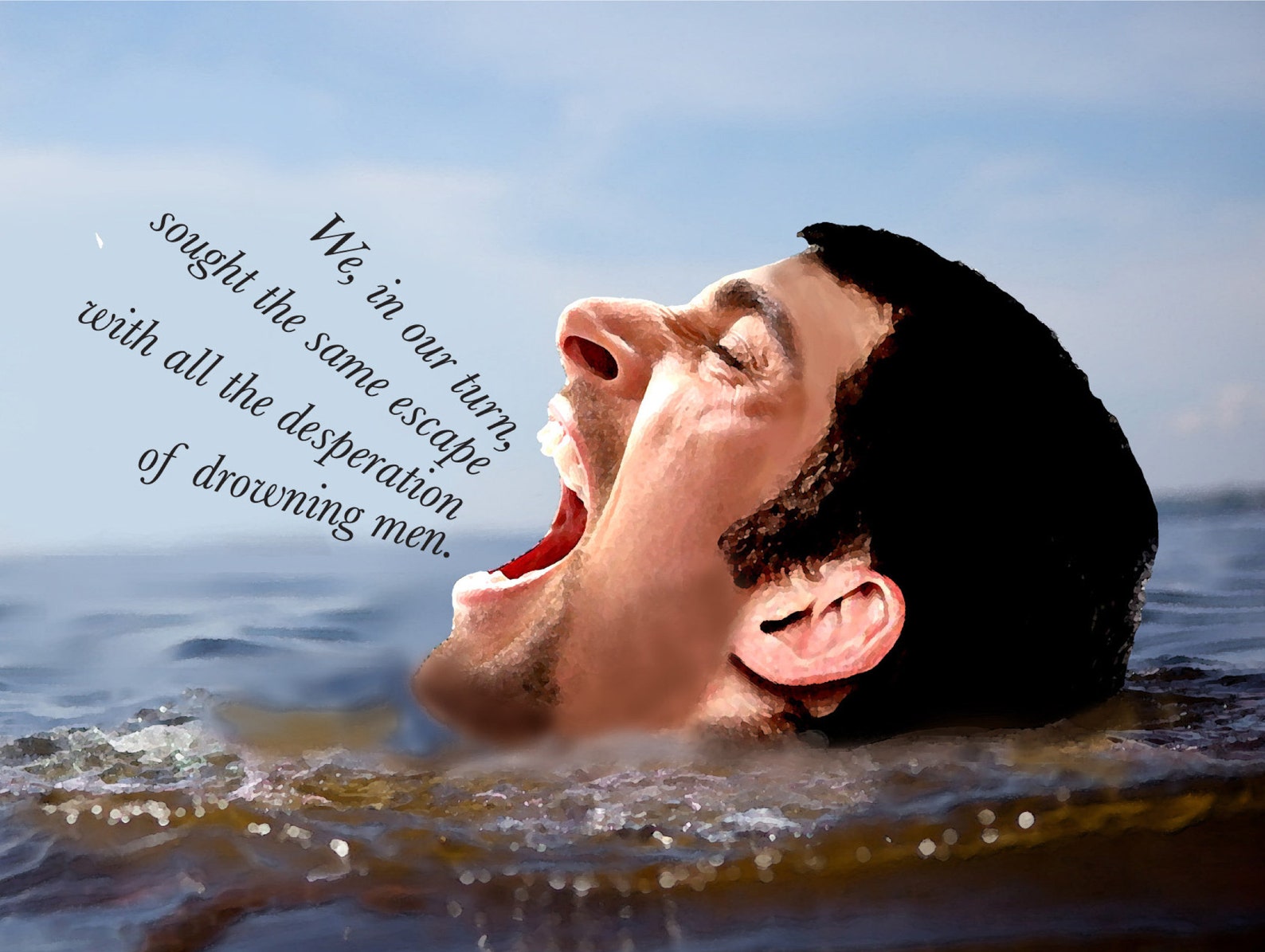 Inspirational Poster • Drowning Man Poster • Choose Your Poster Size - Etsy