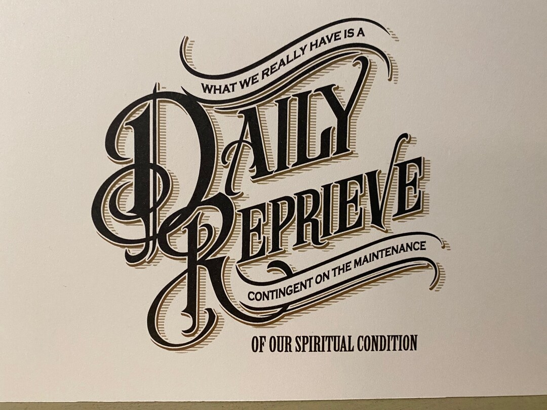 6 Anniversary Cards to a Pack What We Really Have is a Daily Reprieve ...