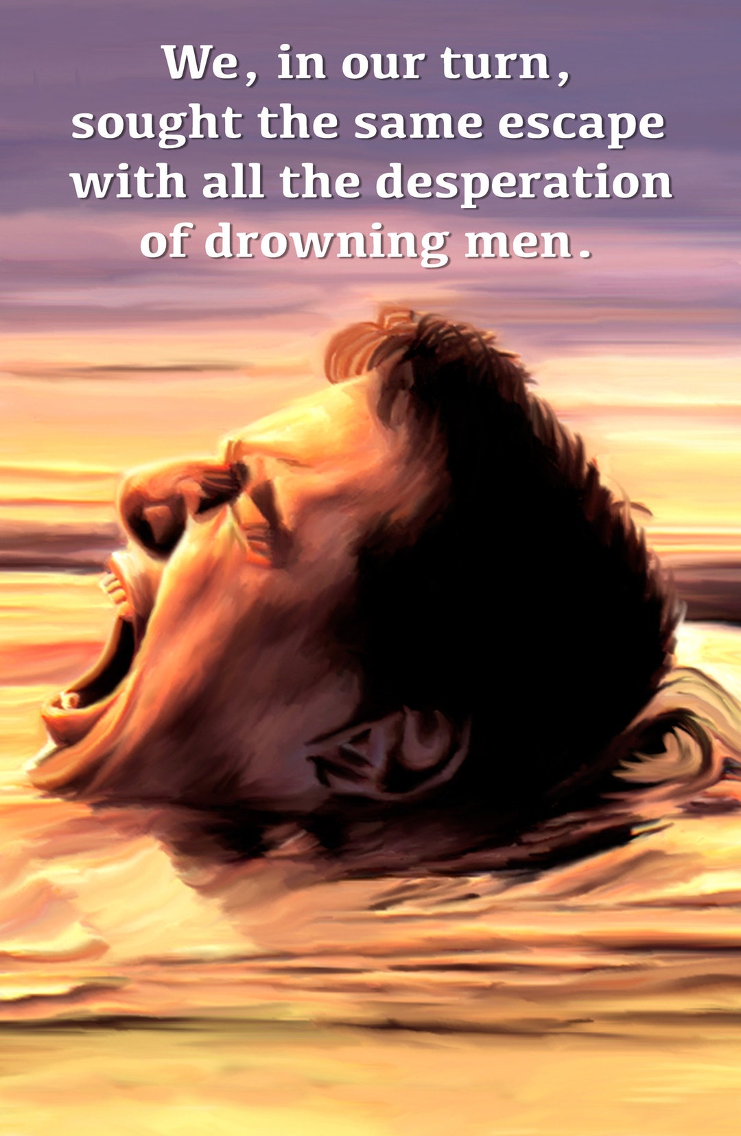 Inspirational Poster • Drowning Man #2 Poster - Etsy