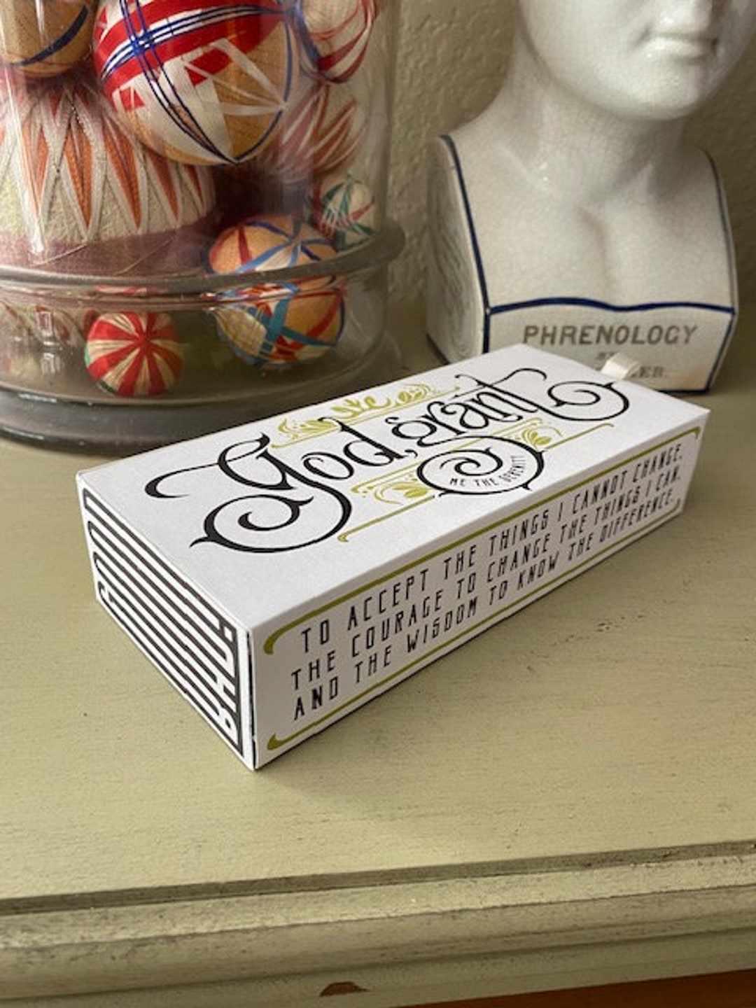God Box With Serenity Prayer • Approx. 6.75"x2.75" X1.5" - Etsy