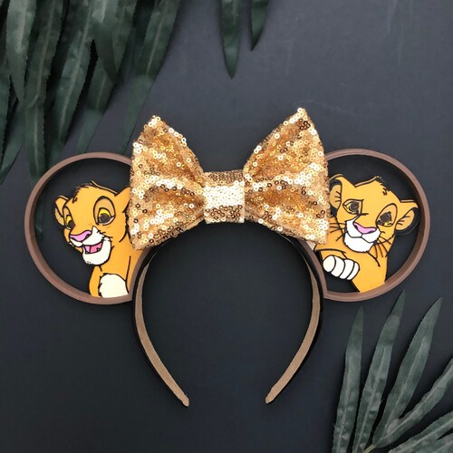 Lion King Simba Inspired Mouse Ears Headband Accessories - Etsy