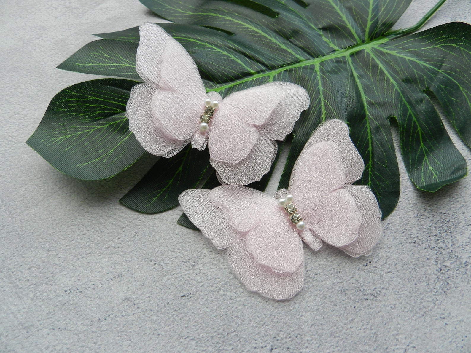 Silk Butterfly Shoe Clips Wedding Bridal Shoe Clips Bows Shoe Clips ...