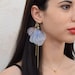 Silk Luna Moth Wings Ear Cuff No Piercing With Hair Clip Set Long Ear ...