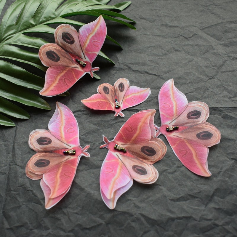 Pink Moth Hair Clip - Etsy