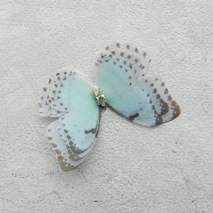 Bridal Blue Butterfly Shoe Clips With Rhinestones - Etsy