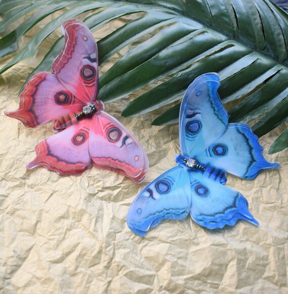 Large butterfly hair clips store