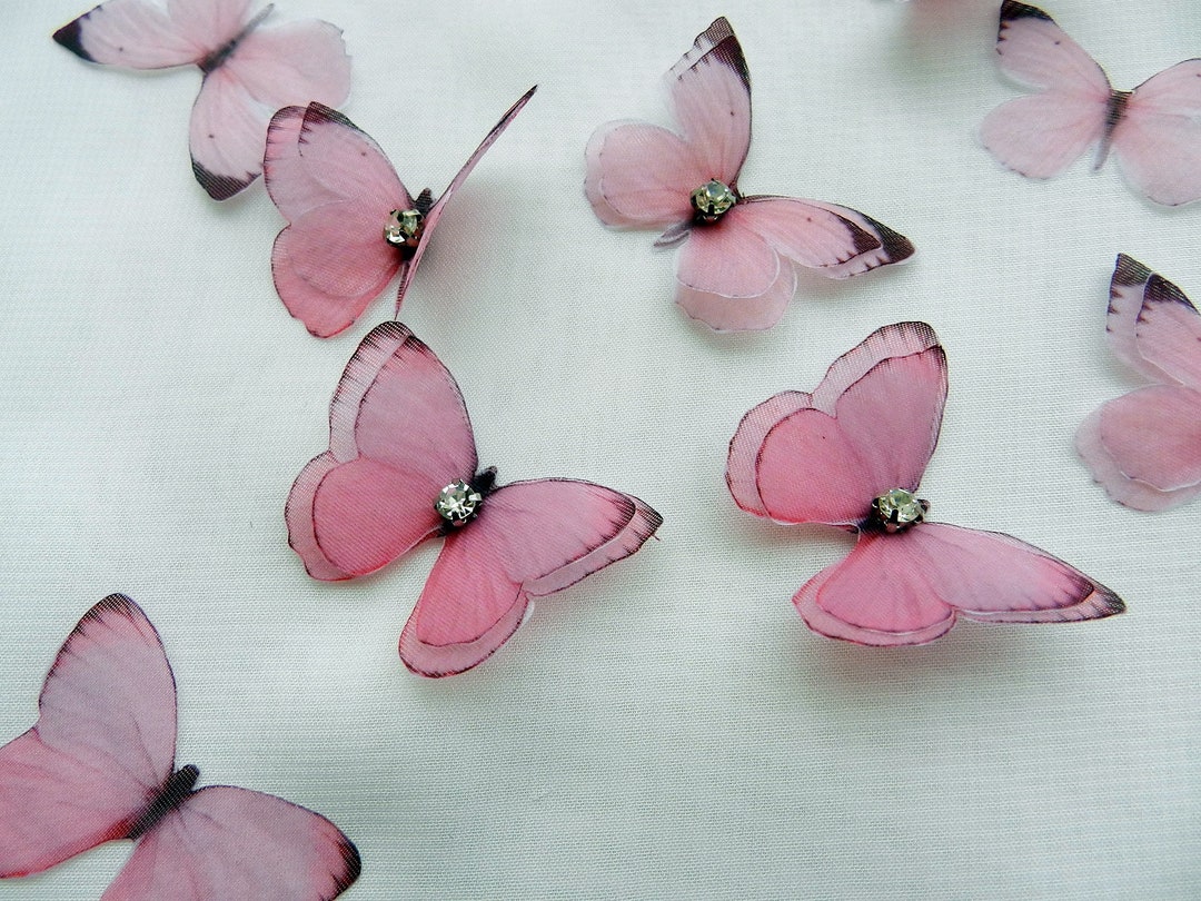 Butterfly Dress Decor Silk Applique Craft Supplies for Wedding Spring ...