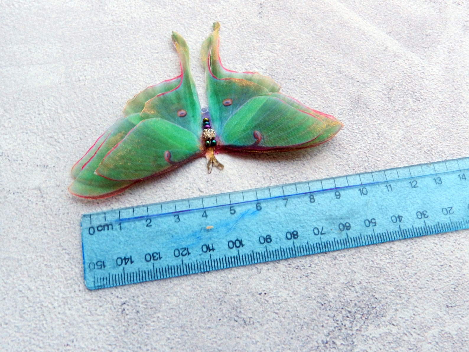 Silk Luna Moth Hair Clips With 3d Double-layer Wings Hair - Etsy