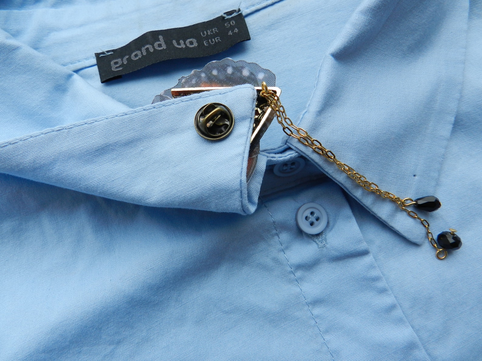 Silk Moth Butterfly Collar Clip Pins With Chains Collar | Etsy