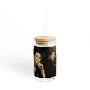 Dylan Wang Chinese Drama Glass Iced Coffee Cup a Gift for Cdrama Fan ...